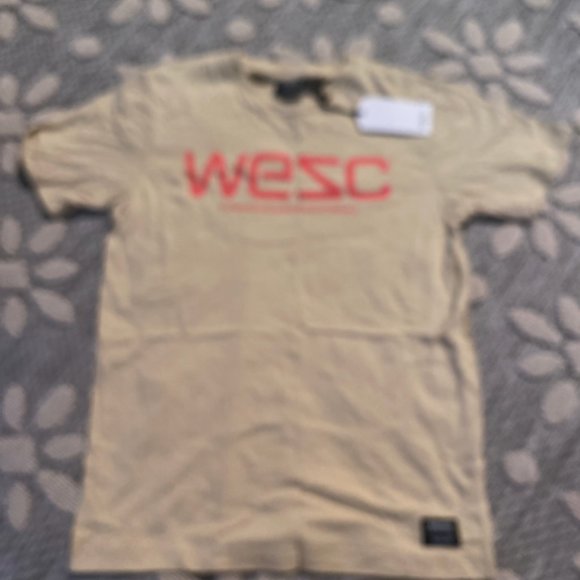 Shirts | New Wesc Beige Tshirt Med | Poshmark